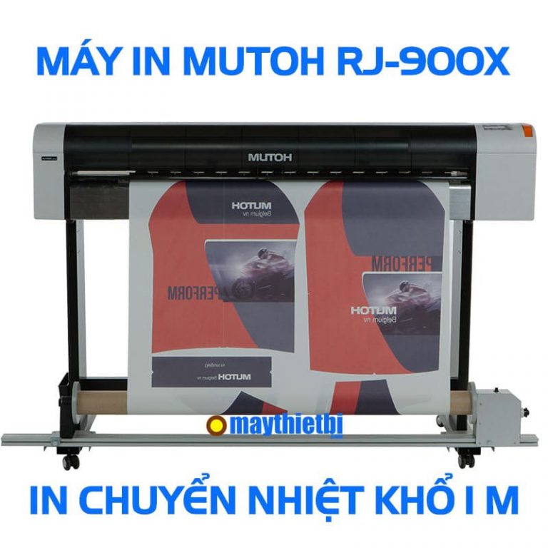 Máy in chuyển nhiệt Mutoh Draft Station RJ-900X hàng Nhật in đẹp, giá rẻ